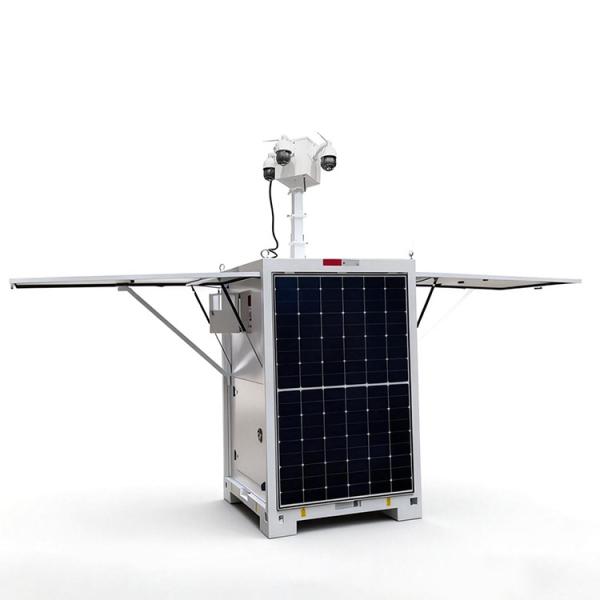 Quality Mobile Video Surveillance Tower for 24/7 Off-Grid Surveillance in Remote Locations for sale