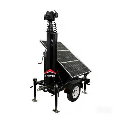China Environmental Adaptation Mini Solar Panels Camera Security Trailers Portable Solar Powered Cctv Trailers For Temporary Security for sale