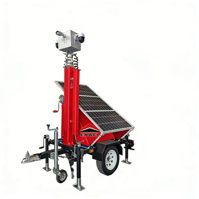 China High Adaptability Solar Camera Security Trailer Mini Solar Trailer For Emergency Security Monitoring for sale
