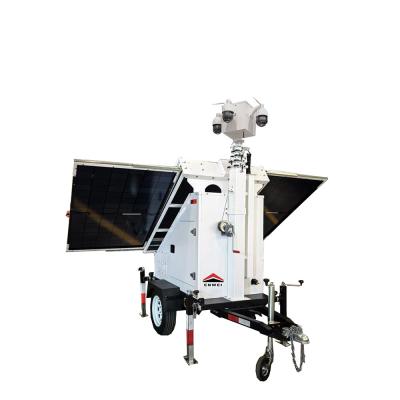 China Solar-Powered Surveillance Trailer Mobile Outdoor Security Camera System Trailer Outdoor Applications for sale