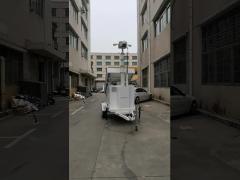 태양광 CCTV 타워 태양광 카메라 트레일러 야외 보안을 위한 7m 전기 막대