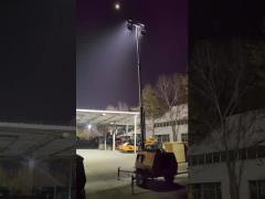 Torre de luz LED portátil com 1600W LED para iluminação de construção noturna