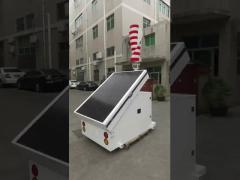 Autonome stroomvoorziening Draagbare zonne-trailer met windturbine voor kamperen in de wildernis
