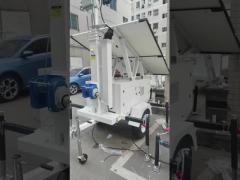 Mobiele bewakingsaanhanger zonne-cctv-aanhanger voor open mijnbewaking
