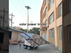 Stable Support Mobile Solar Powered LED Lighting Trailers For Areas Without Power Grid Connection