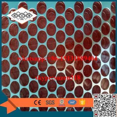 China powder coating decorative perforated aluminum round hole plate for sale