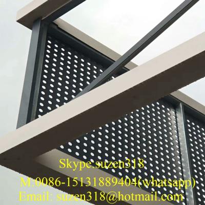 China 1/4 inch perforated aluminum sheet round hole / metal panels perforated building for sale