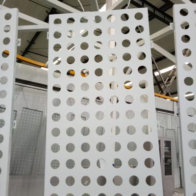 China aluminium perforated round hole facade and ceiling panel  screen for sale