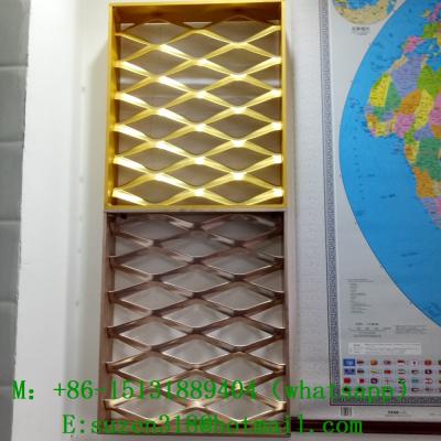 China expanded aluminum metal mesh cladding / expanded aluminum mesh for sale