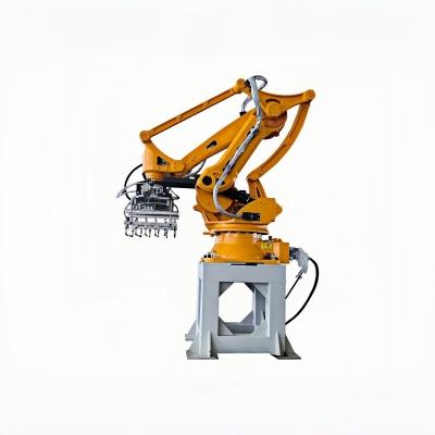 China Robot Palletizing System with Integrated Pallet Lifting Device for Beverage Industry Providing Intelligent Robotic Solutions for sale