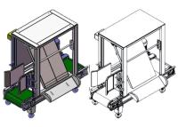 China IP65 Protection Heat Resistant Palletizing Conveyor with Customizable Height for Food Industry for sale