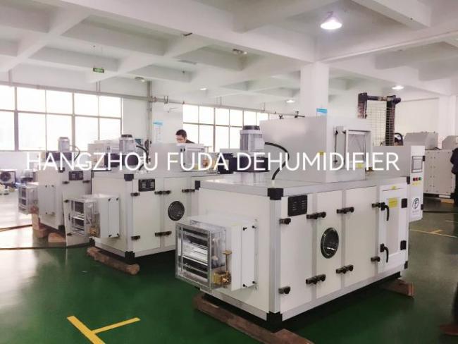4000m3/h PLC Controlled Electric Regeneration Silica Gel Wheel Dehumidifier For Food Processing 0