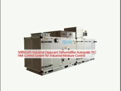 5000m3/h Desumidificador de desicante HVAC Sistema automático de controlo HMI PLC para controlo de umidade industrial