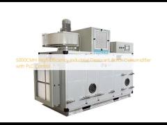 Desumidificador industrial de rotor dessecante de alta eficiência 5000CMH com controle PLC