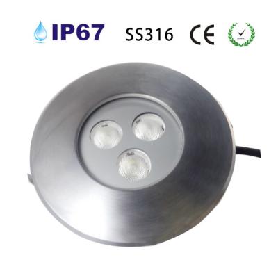 China SS316 3*2w led underground light for sale