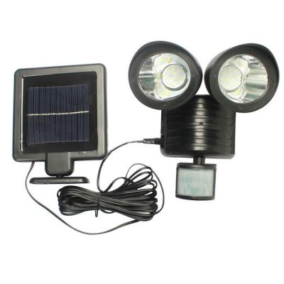 China double head solar sensor led wall light for sale