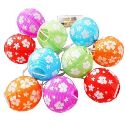 China Colorful mercery lantern battery powered decorating led string solar lantern string for sale