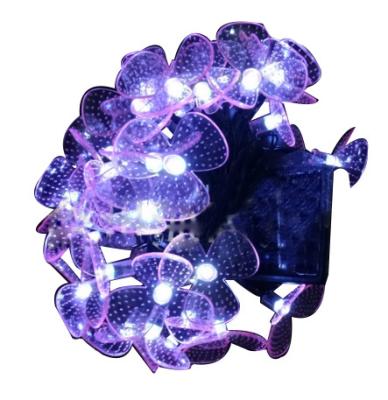China Solar power pink clover  led string for sale