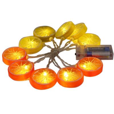 China Battery powered  lemon slice led fariy string hot summer string for sale