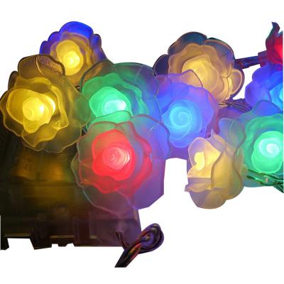 China Transparent PE color changing  led rose string for sale