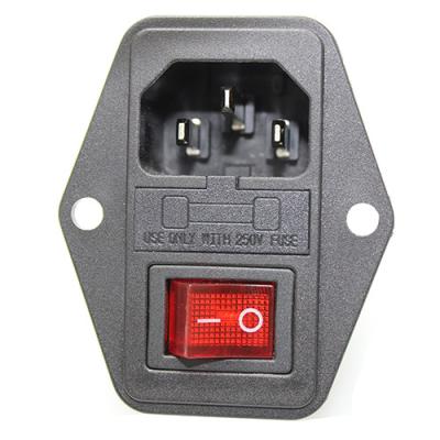 China C14 recessed socket with switch for sale