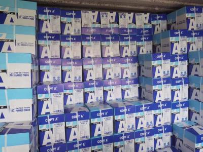 China Excellent Hardcopy Bond Paper 75gsm 80gsm short and long / A4 / Long 80 gsm ,75gsm and 70gsm Hard Bond A4 Copy Paper for sale