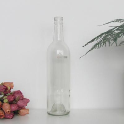 China Transparent 750ml BVS finish wine glass bottle for sale