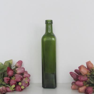 China High Quality Green Glass Olive Oil Bottle 250ml 500ml 750ml 1000ml for sale