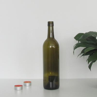 China High quality 750ml BVS antique green wine glass bottle for sale for sale