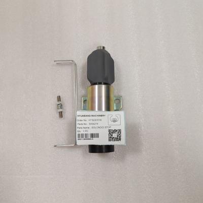 China Excavator Parts 3864274 24V Fuel Shutdown Solenoid Stop 3864274 For 6D31 HD700-7 HD820 SK200-3 à venda