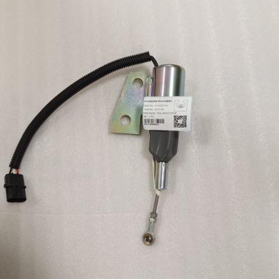 China Excavator Engine Parts Solenoid Stop 24V 3991168 3964628 For Hyundai R130 R130-5 EC140 à venda