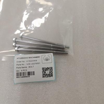 China Parafuso do hexágono de Parts Bolt VOE22278501 VOE 22278501 da máquina escavadora para EC200D EC210D à venda