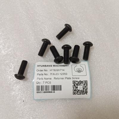 China Excavator Hydraulic Parts Retainer Plate Screw 706-23-12350 7062312350 For PC400LC for sale