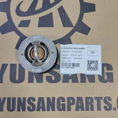 中国 サーモスタットの掘削機のエンジン部分6754-61-6211 6754-61-6210 D51EX/PXのための6754616220 6754-61-6212 販売のため