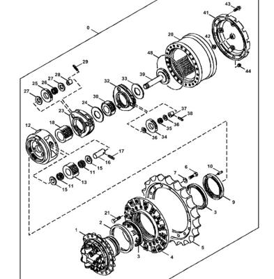 Cina Parti di ricambio per escavatori sigillo galleggiante FYB00000549 per 225DLC 230CLC in vendita