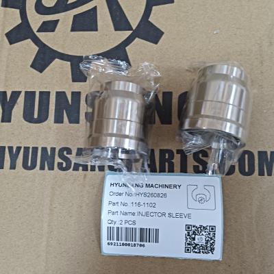 China Excavator Parts Injector Sleeve 116-1102 For C-12 C-10 3176C 3196 for sale