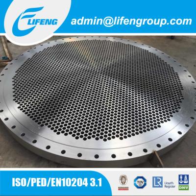 China Custom Precision Casting Tube Sheet For Heat Exchanger for sale