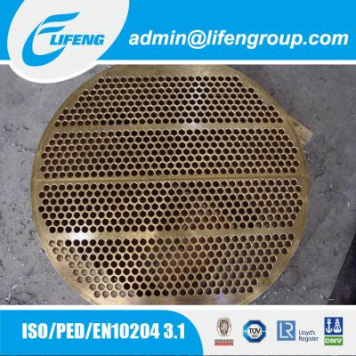 China High quality copper tubesheet with custom service for sale