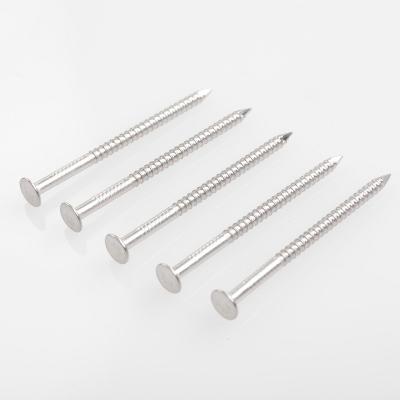 China 4,0 X 90MM SUS304 flacher Kopf Ring Shank Nails For Wood mit dem CER anerkannt zu verkaufen
