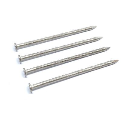 China Flacher Kopf Ring Shank Flooring Nails Soems 2,8 X 50MM mit polierter Oberfläche zu verkaufen