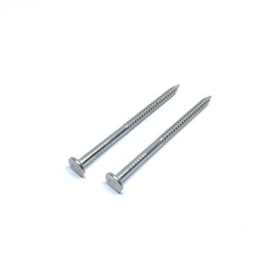 China 4,0 X 90MM SUS304 flacher Kopf Ring Shank Nails For Wood mit dem CER anerkannt zu verkaufen