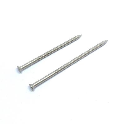 Cina Ring Shank Deck Nails anulare, bacini di acciaio inossidabile Ring Nails For Decks And in vendita