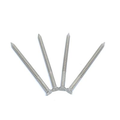 Cina Chiodi anulari di acciaio inossidabile della testa piatta con Ring Shank For Decks And all'aperto in vendita