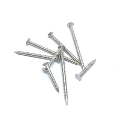 China 2,8 probieren rostfreier A4 flacher Kopf X30MM Ring Shank Nails For Decking verfügbares zu verkaufen