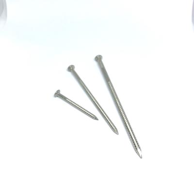 China Vlak Hoofdring shank 304 316 Roestvrij staal Ringvormige Spijkers Te koop