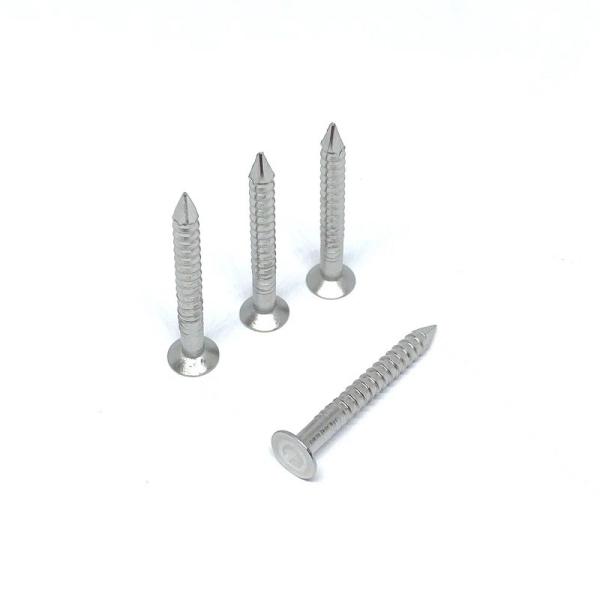Cabeza de acero inoxidable Ring Shank Nails For Roofing del Decking 3.15X30M M