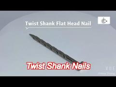 Плоская головка ногтей 1.83X32MM хвостовика извива SUS304 нержавеющая