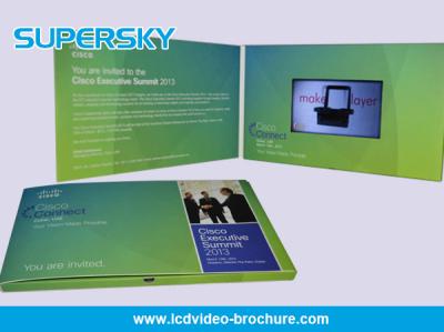 China Folheto feito a mão do vídeo do LCD à venda