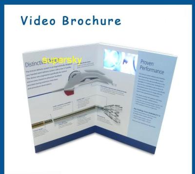 China Estilo artificial folheto video video feito sob encomenda do cartão de 2,4 polegadas/lcd para o Natal à venda