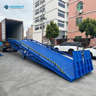China Q235 Steel Mobile Forklift Loading Dock Ramp 15 Ton For Factory Loading for sale
